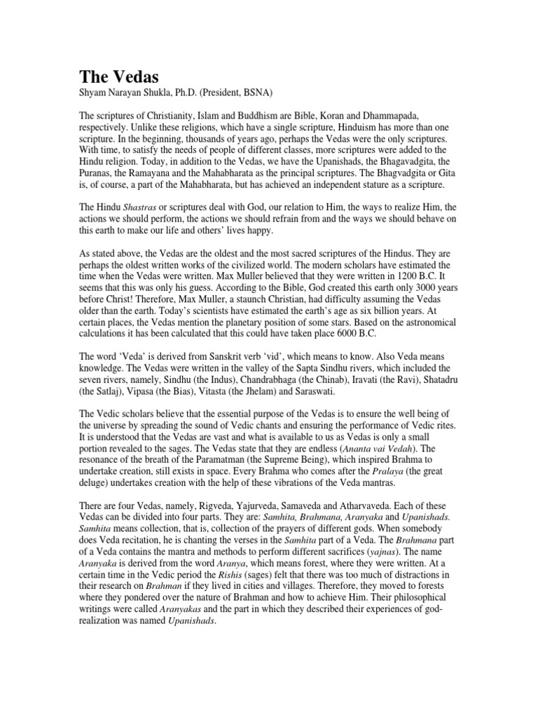 9 06the Vedas | PDF | Vedas | Ancient Literature