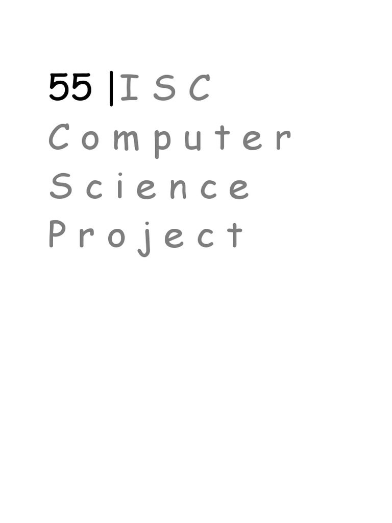 ISC Computer Science Project | PDF | Phonology | Linguistics