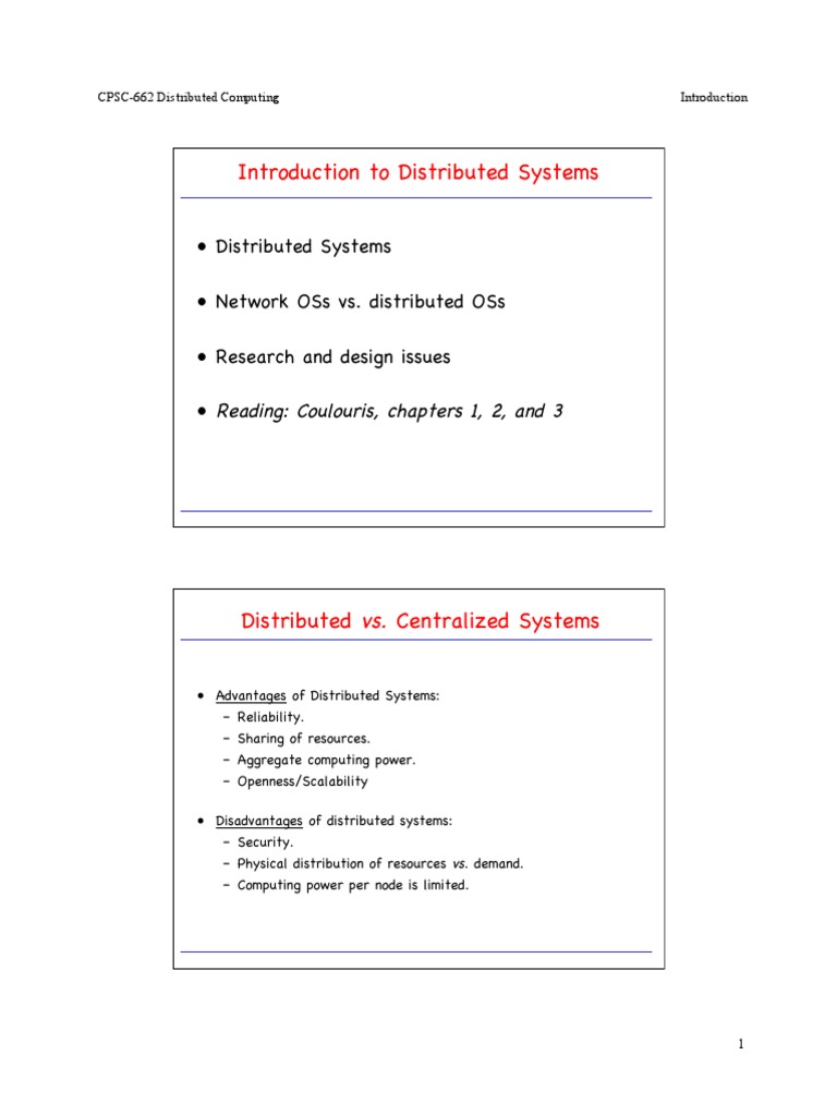 Distributed Operating System | PDF | Operating System | Server (Computing)