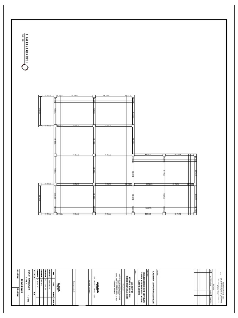Denah Ring Balok Type 1 untuk Gedung | PDF