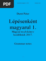 Hungarian Word Order Explained | PDF | Sentence (Linguistics) | Syntax