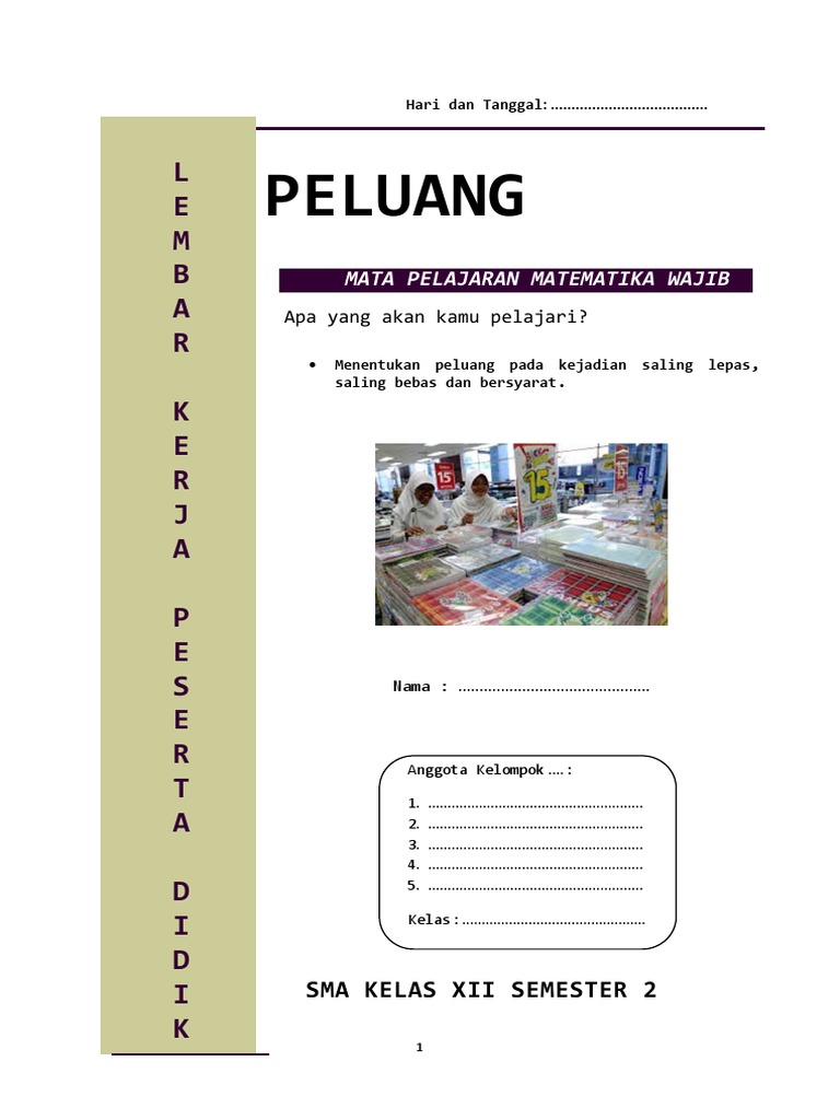 LKPD PELUANG LKPD PELUANG
