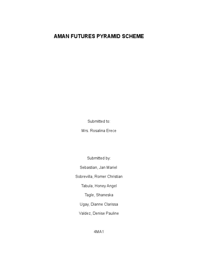 Aman Futures: A Major Ponzi Scheme | PDF | U.S. Securities And Exchange ...