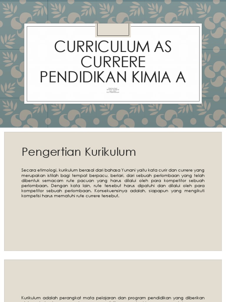 Curriculum As Currere | PDF
