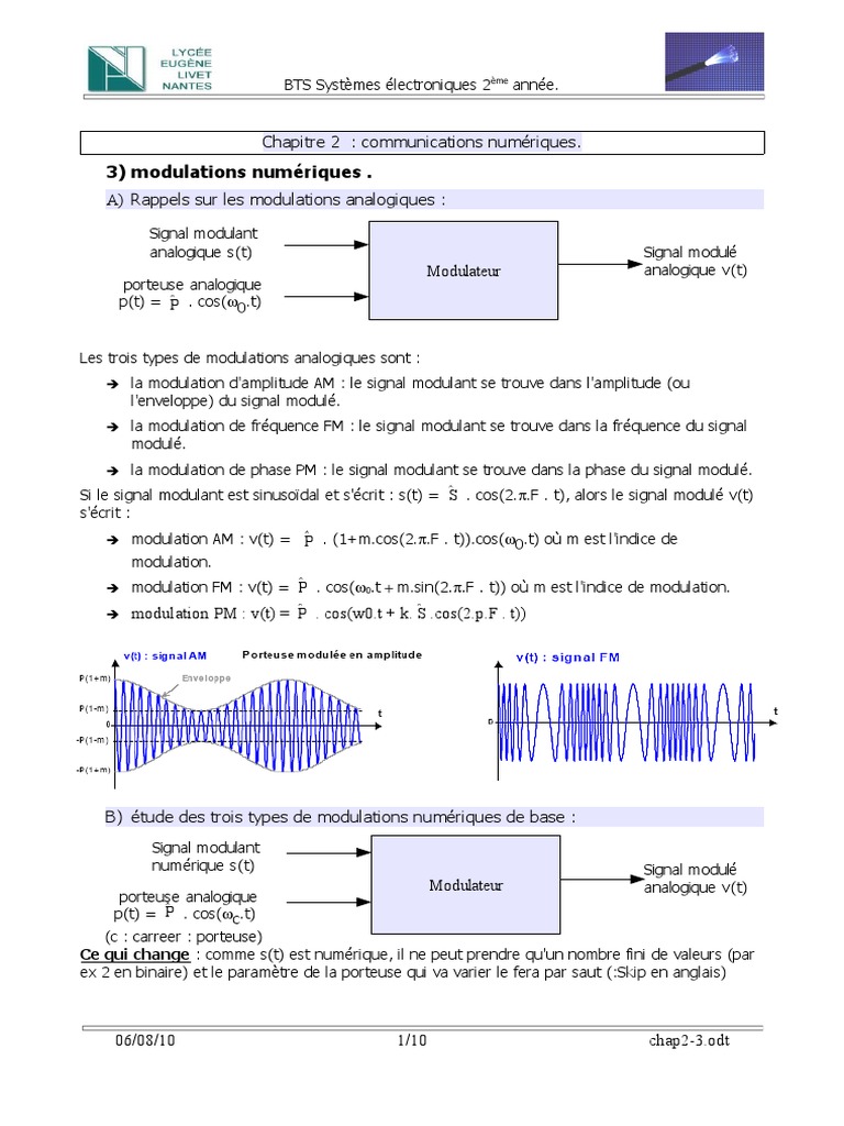 Modulation | PDF | Modulation | Modulation de fréquence