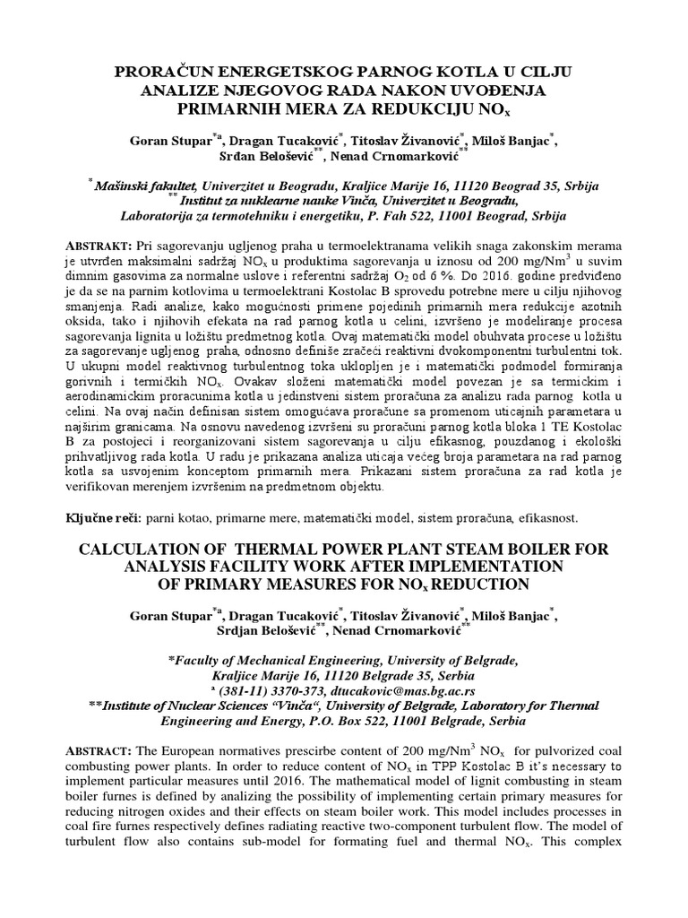 Calculation of Thermal Power Plant Steam Boiler | PDF