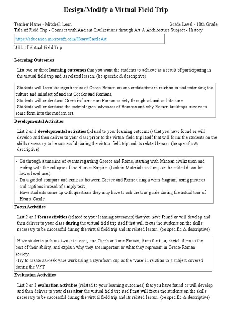 Virtual Field Trip - Mitchell Leon - Epi 0003 Technology - Cohort 113 ...