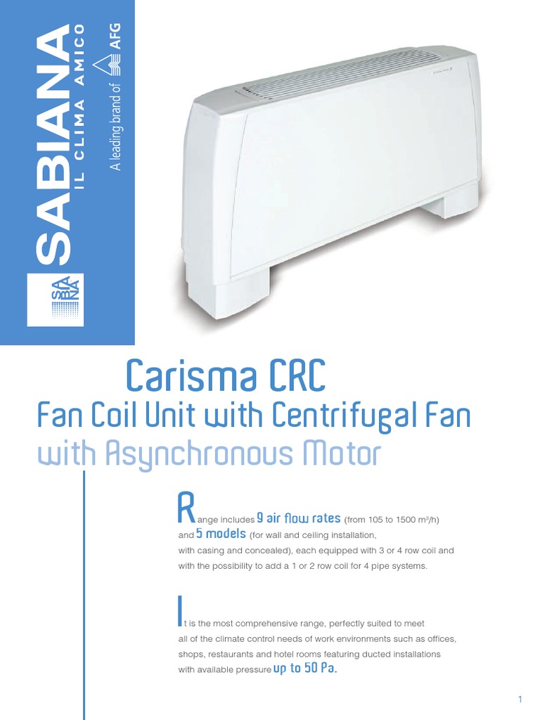 Carisma - CRC Fan Coil PDF | PDF | Hvac | Air Conditioning