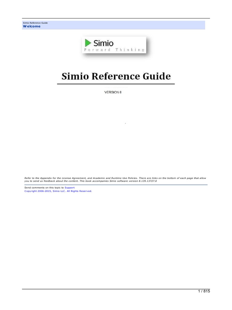 Simio Reference Guide PDF | PDF | Library (Computing) | Object (Computer Science)