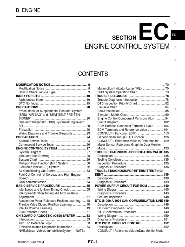 Engine Control System | PDF | Medical Diagnosis | Vehicle Parts