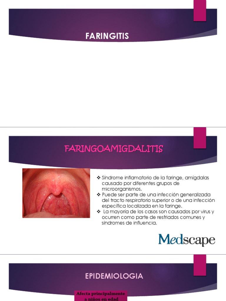 Tratamiento y diagnóstico de faringitis | PDF | Resfriado comun ...