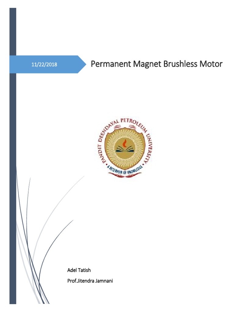 PMBLDC Motor Applications Overview | PDF | Engines | Mechanical Engineering