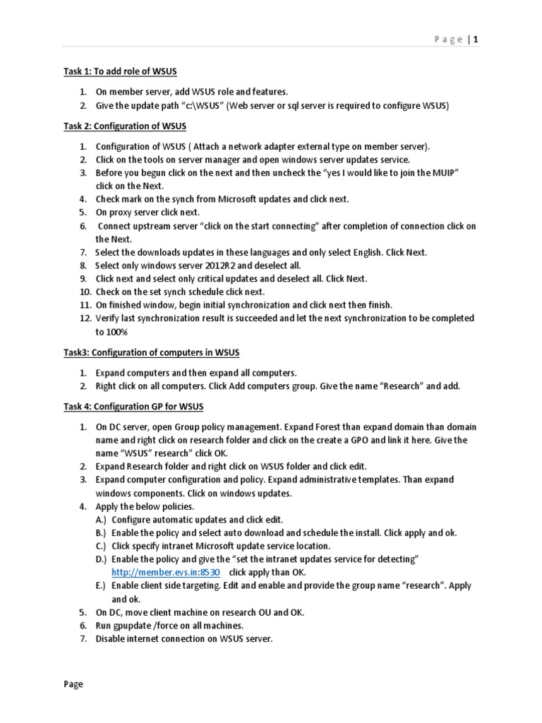 Wsus Practical | PDF | Microsoft Windows | Information Technology Management