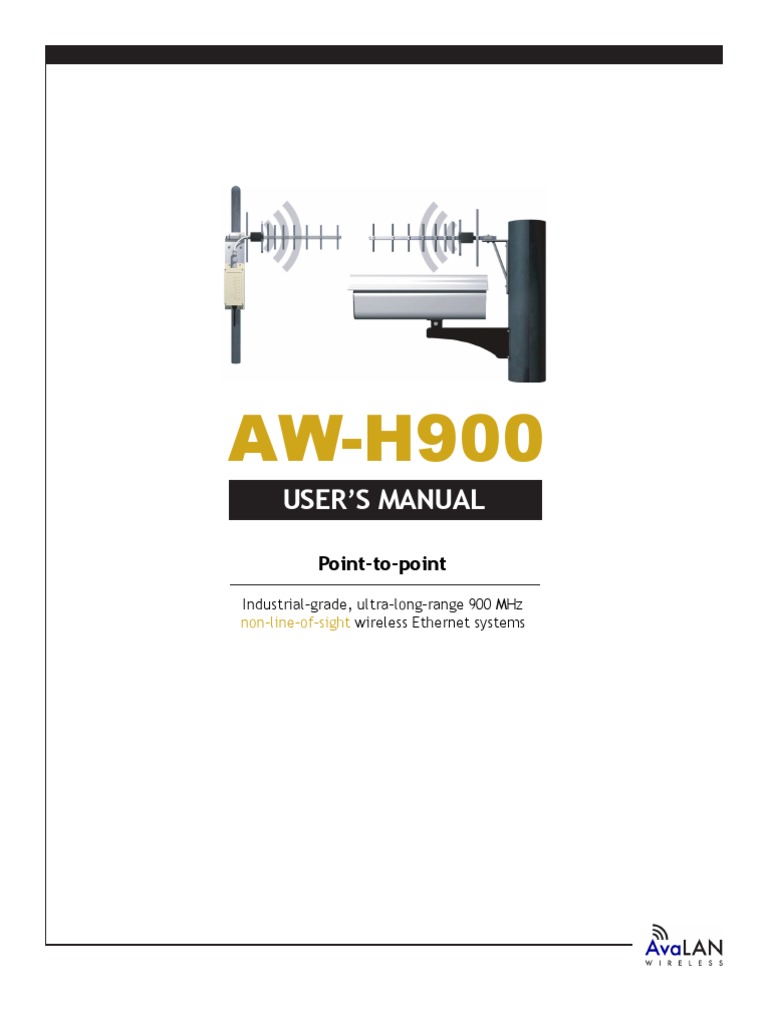 AW-H900 User Manual | PDF | Antenna (Radio) | Computer Network