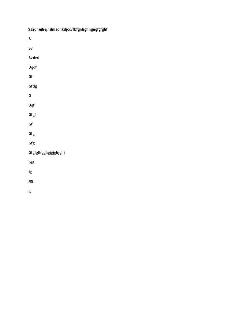 Unreadable Document Text | PDF
