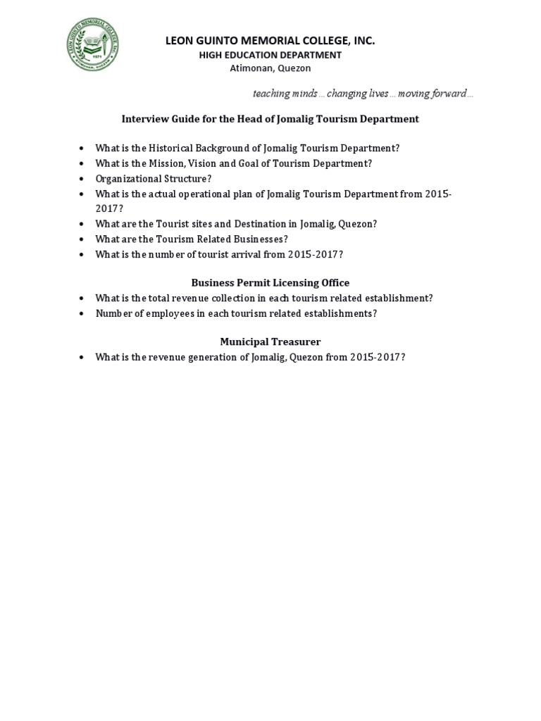 Guide Interview THESIS | PDF