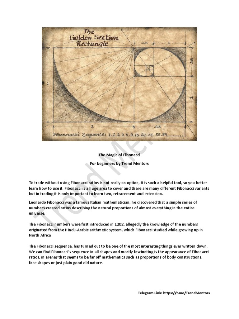 The Magic of Fibonacci For Beginners by Trend Mentors: Telegram Link ...