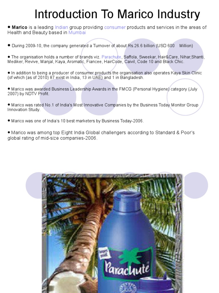 Marico: Overview of Products and History | PDF | Business