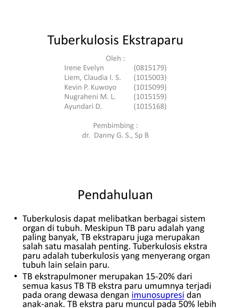 TB Ekstra Paru | PDF