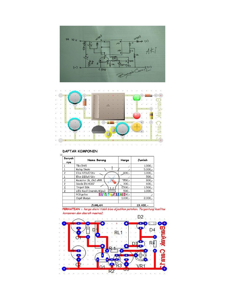 Layout PCB Charger Aki | PDF