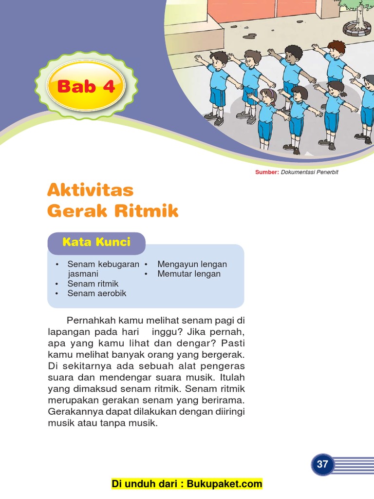 Penjaskes MI/SD Kelas 3bab 4 Aktivitas Gerak Ritmik | PDF