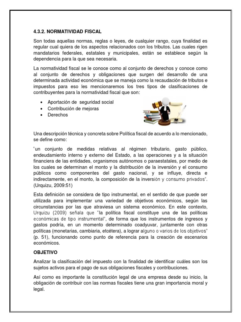 4 Normatividad Fiscal | PDF | La política fiscal | Impuestos