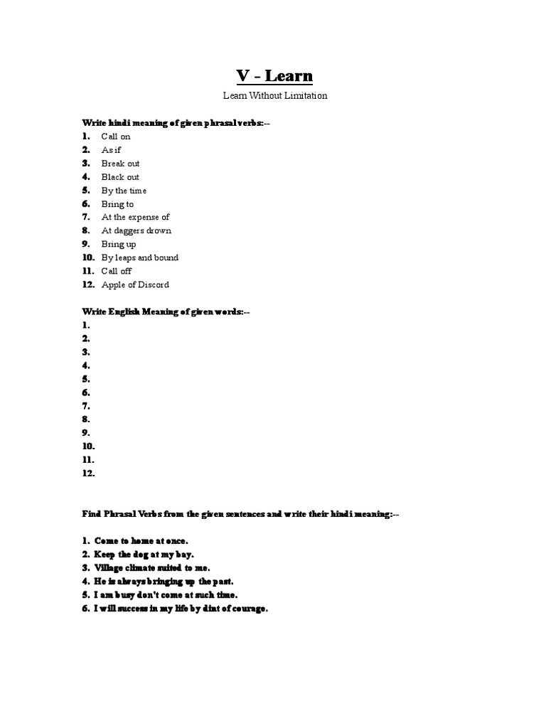 V V V V - Learn Learn Learn Learn | PDF