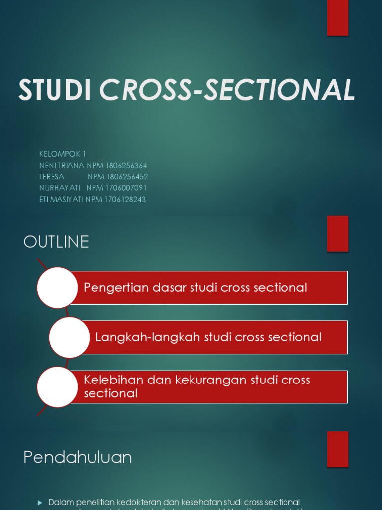 Studi Cross Sectional | PDF