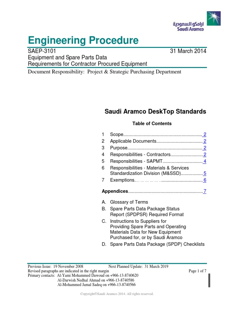 Engineering Procedure | PDF | General Contractor | Business