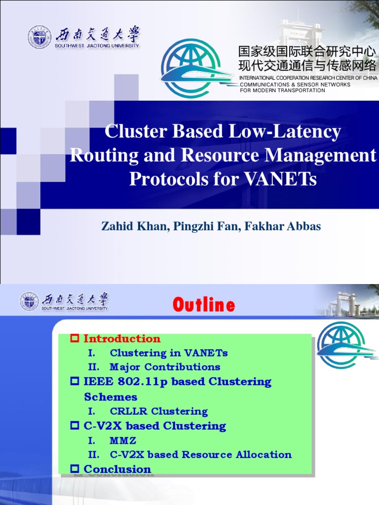 Cluster Based Low-Latency Routing and Resource Management Protocols For Vanets | PDF | Routing ...