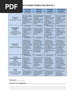 Rubric For Tableau Presentation | PDF | Essays | Creativity