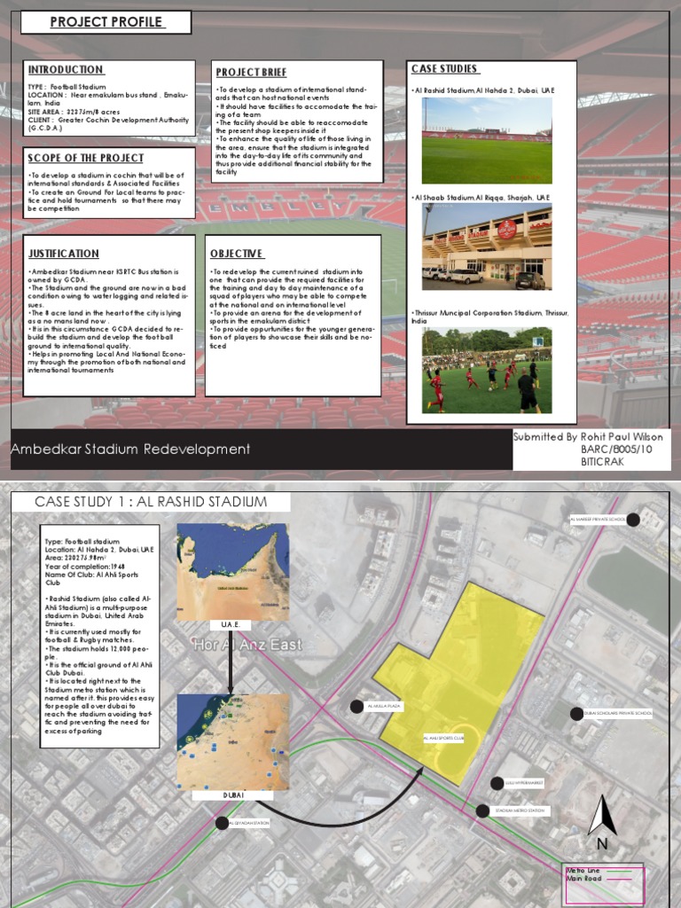 Foot Ball Stadium Case Study | PDF | United Arab Emirates | Sports