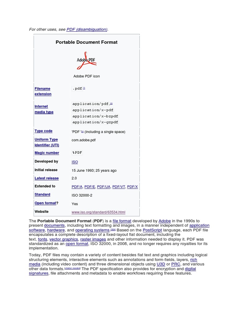 PDF Format Overview | PDF