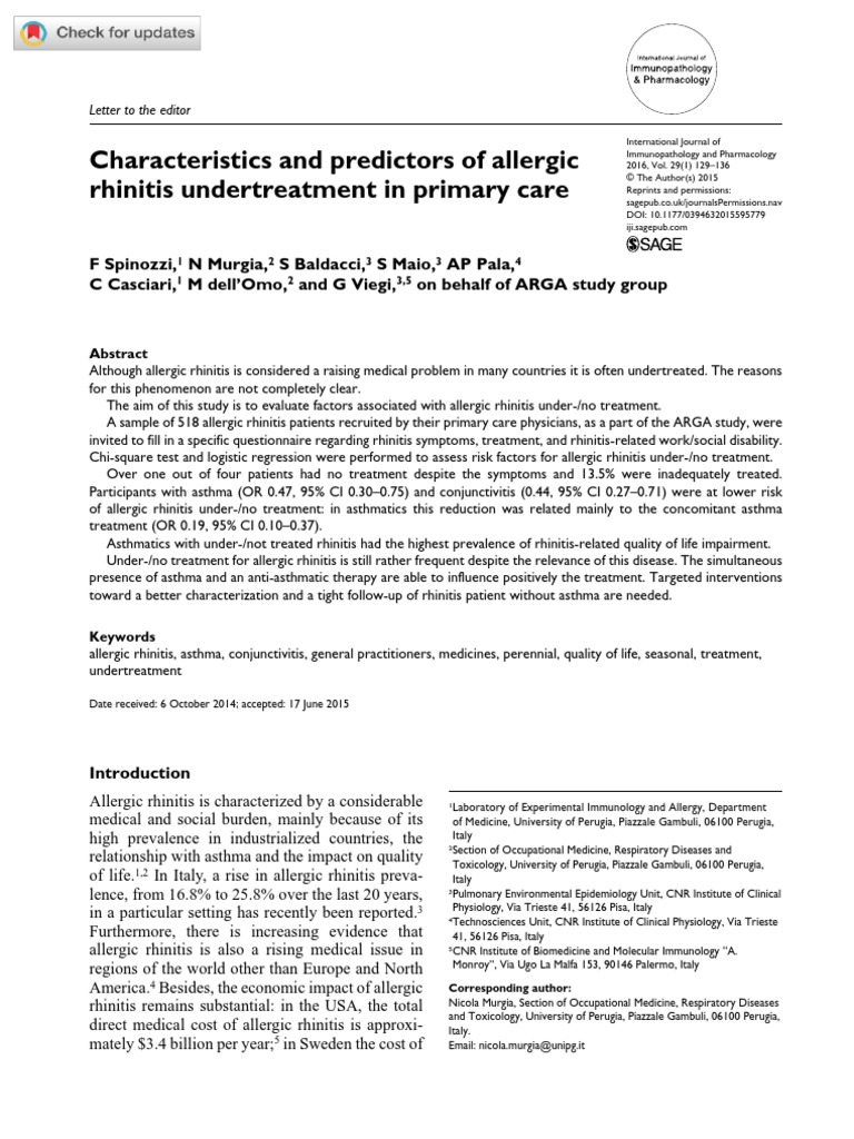 Jurnal - Rhinitis Alergi | PDF | Allergy | Allergen