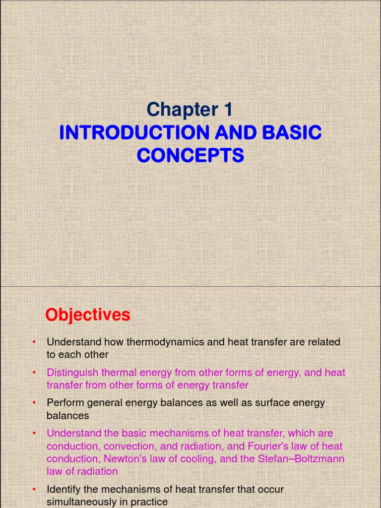 Chap01 - Intro and Basic Concepts | PDF | Heat Transfer | Heat
