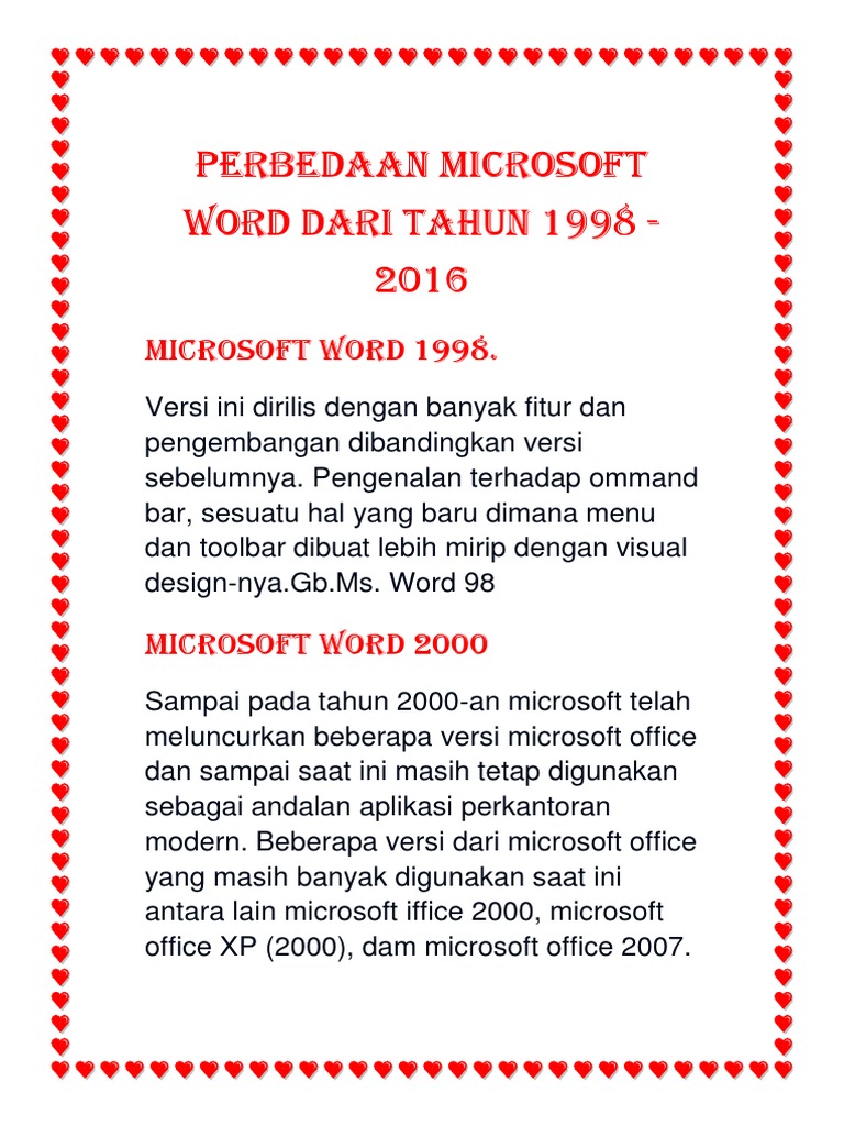 Perbedaan Ms. Word | PDF Perbedaan Ms. Word | PDF