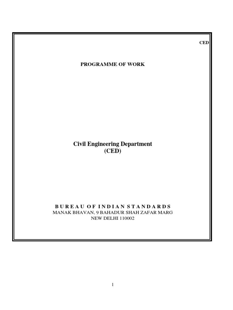 Civil Engineering Department (CED) | PDF