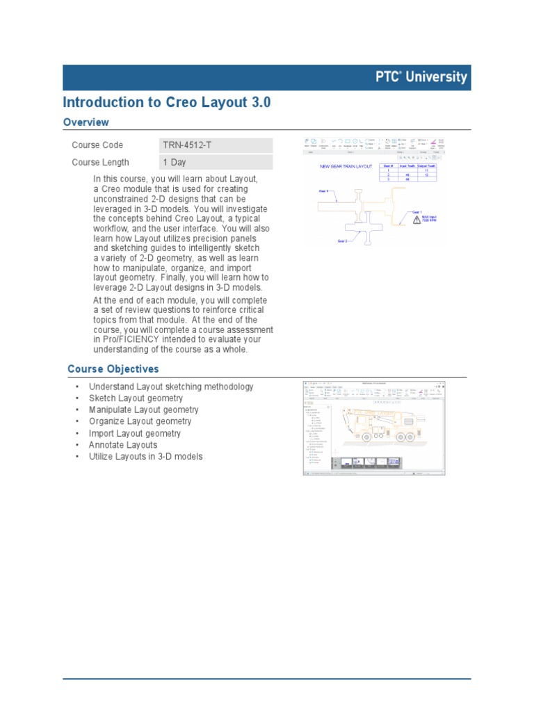 Introduction To Creo Layout 3.0 | PDF | Geometry | Computing