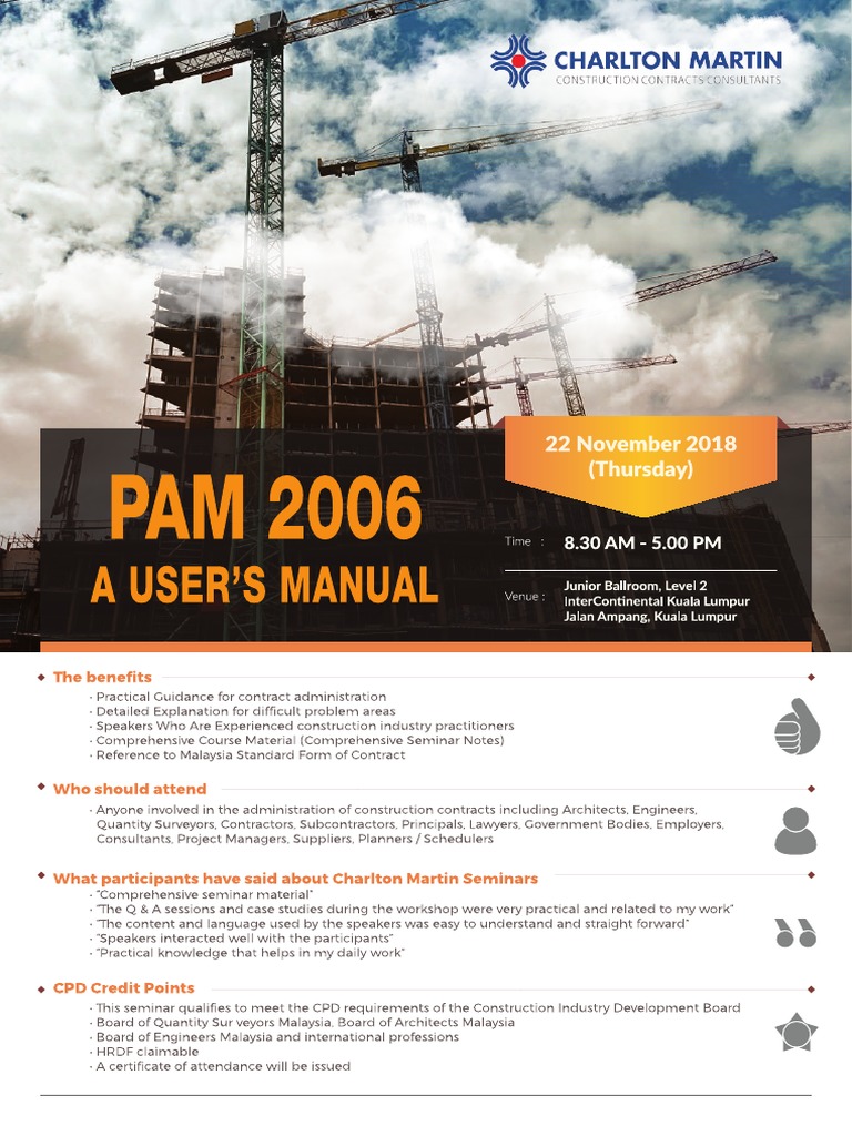 PAM 2006 - A User's Manual - 22 November 2018 | PDF
