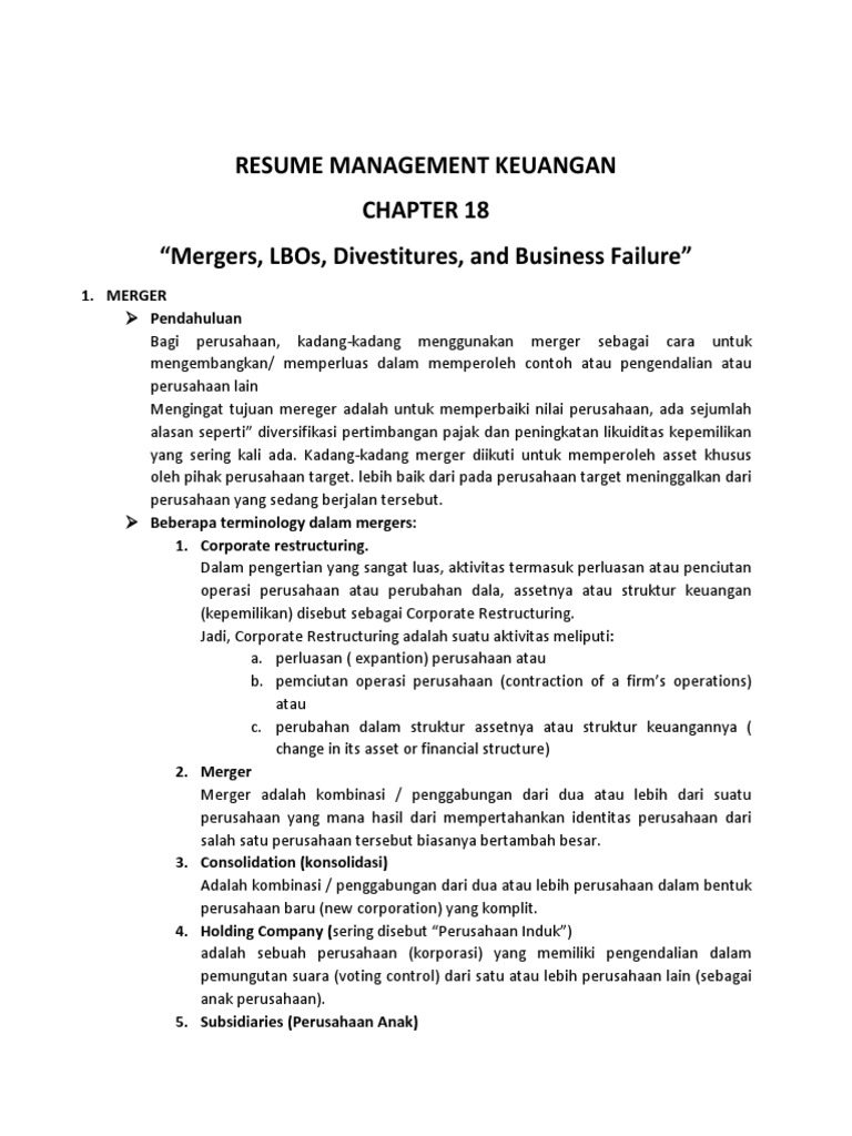 Resume Manajemen Investasi | PDF