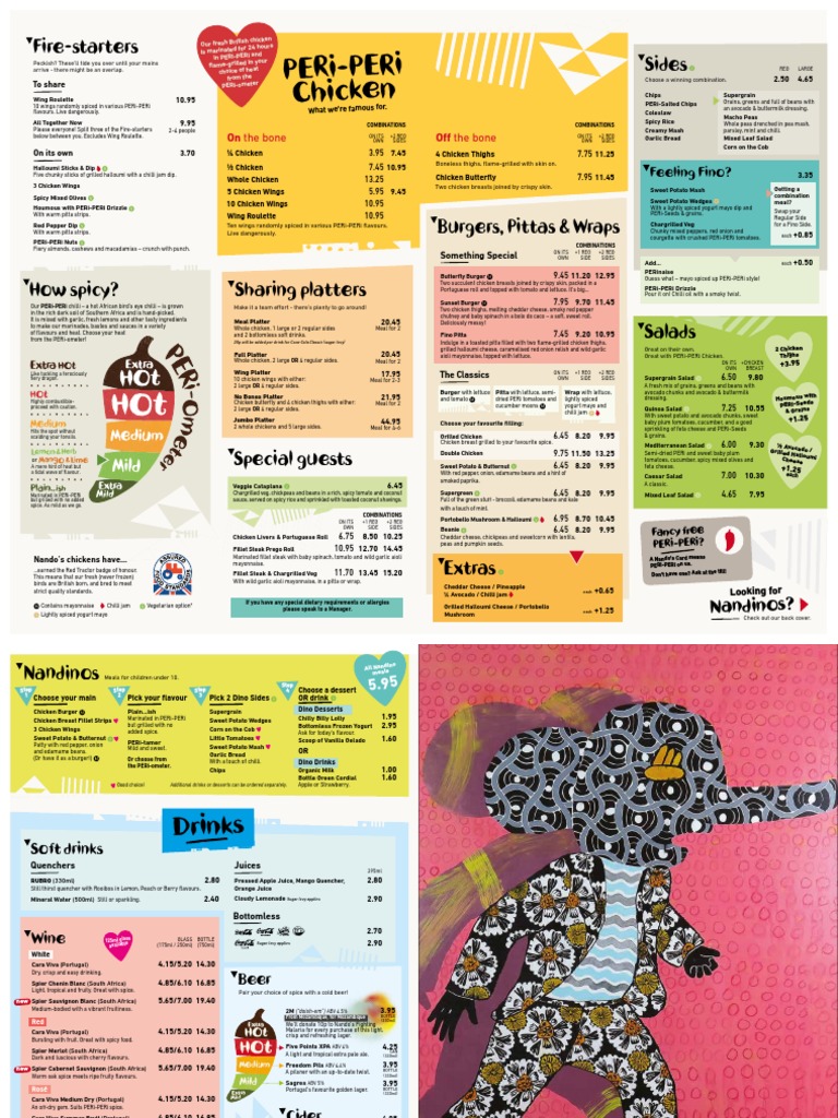 Nando's UK Menu Oct 2018.pdf | Salad | Cider