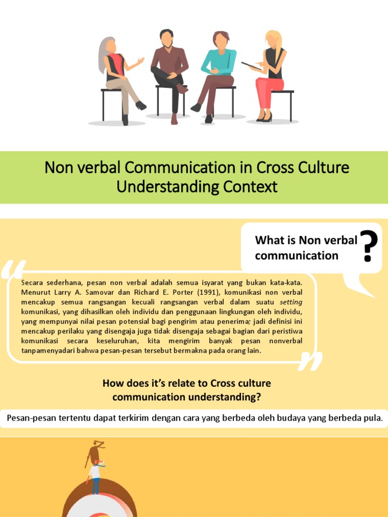 Non Verbal Communication in Cross Culture Understanding Context | PDF
