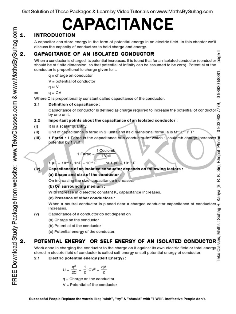 Capacitance Type 2 PART 1 of 2 ENG | PDF | Capacitance | Capacitor