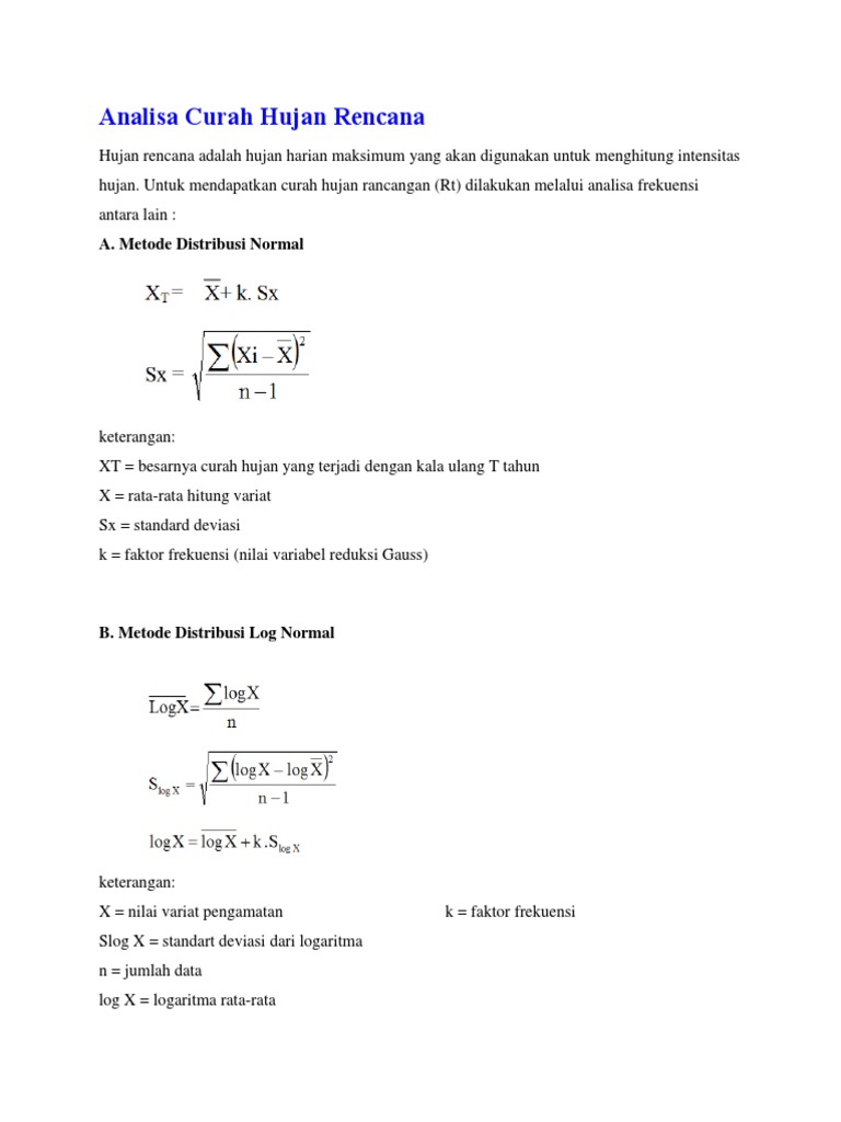 Metode Curah Hujan | PDF