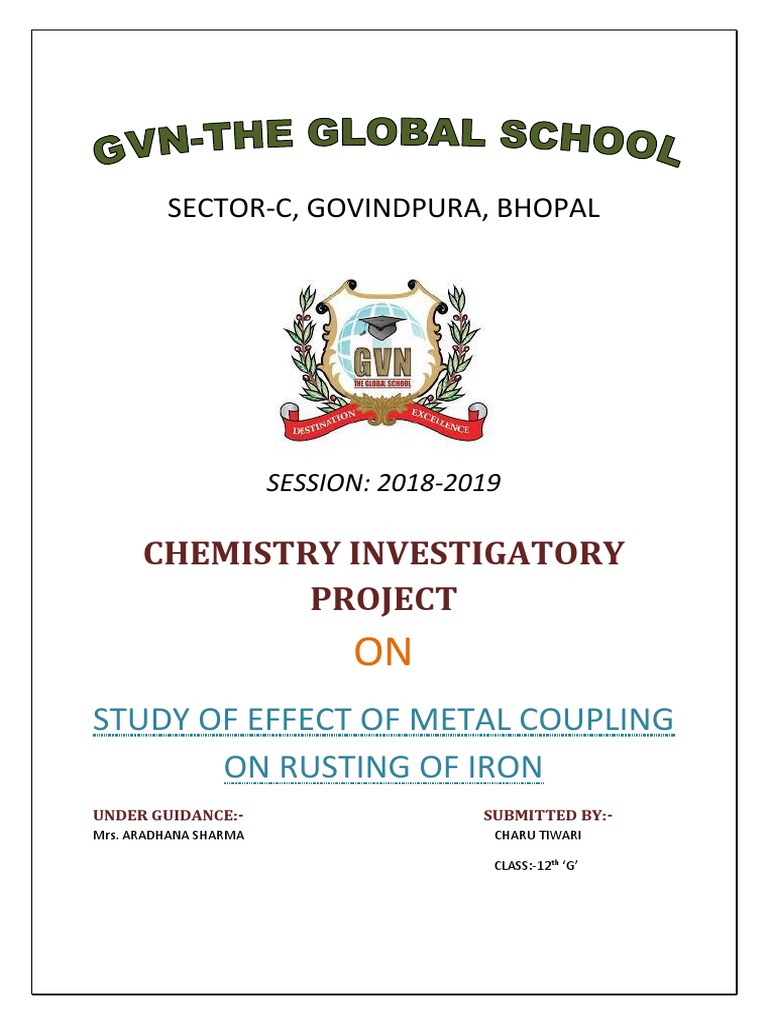 Rusting Of Iron Project