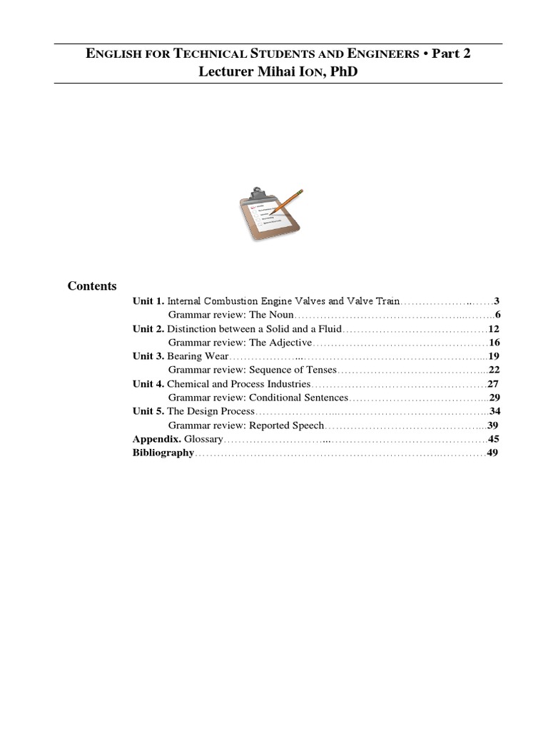 English For Technical Students and Engineers - 2 | PDF | Liquids ...