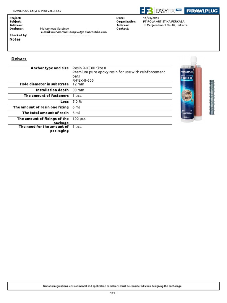 Easyfix Rebar (10D) | PDF | Manufactured Goods | Civil Engineering