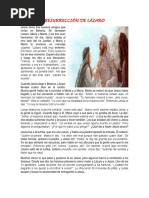 Resurrección de Lázaro | PDF | Lázaro De Betania | María, madre de Jesús