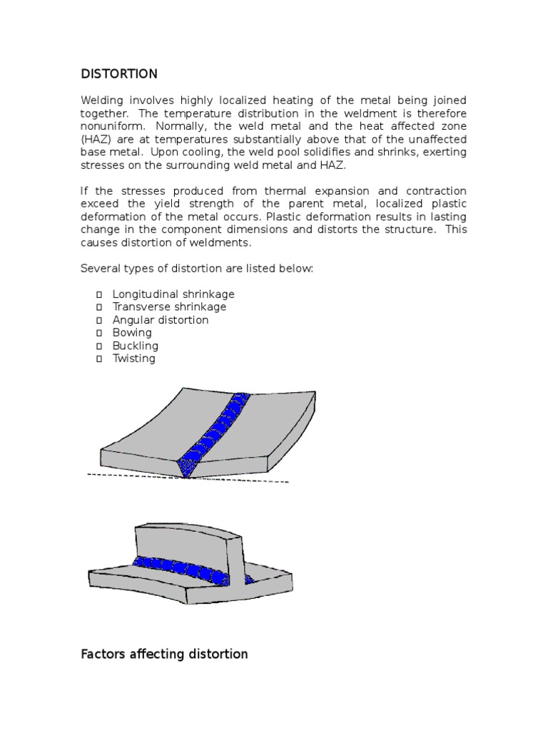 Distortion | PDF | Thermal Expansion | Welding