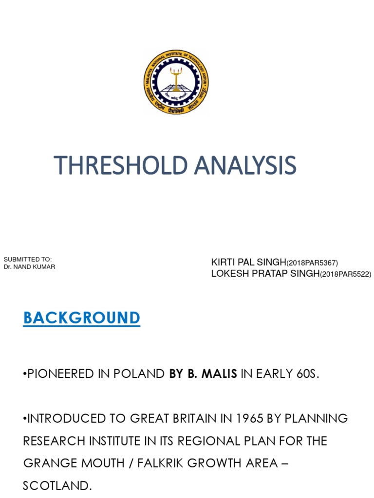 Threshold Analysis | PDF | Cost–Benefit Analysis | Evaluation